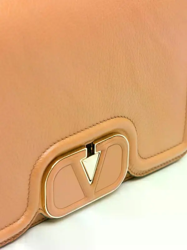 Valentino Garavani Vlogo Leather Shoulder Bag