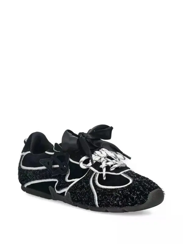 NAKED WOLFE Adored Ribbon-detail Sneakers