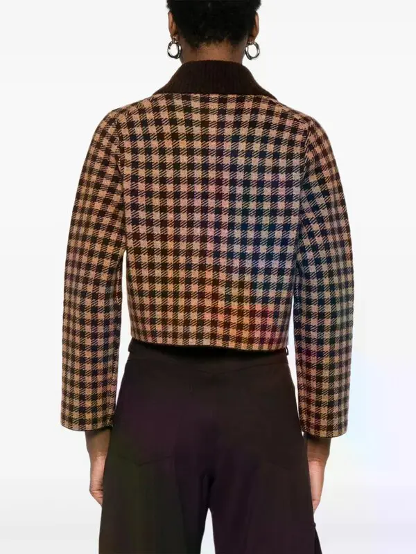 LEBOR GABALA Checked Double-breasted Jacket
