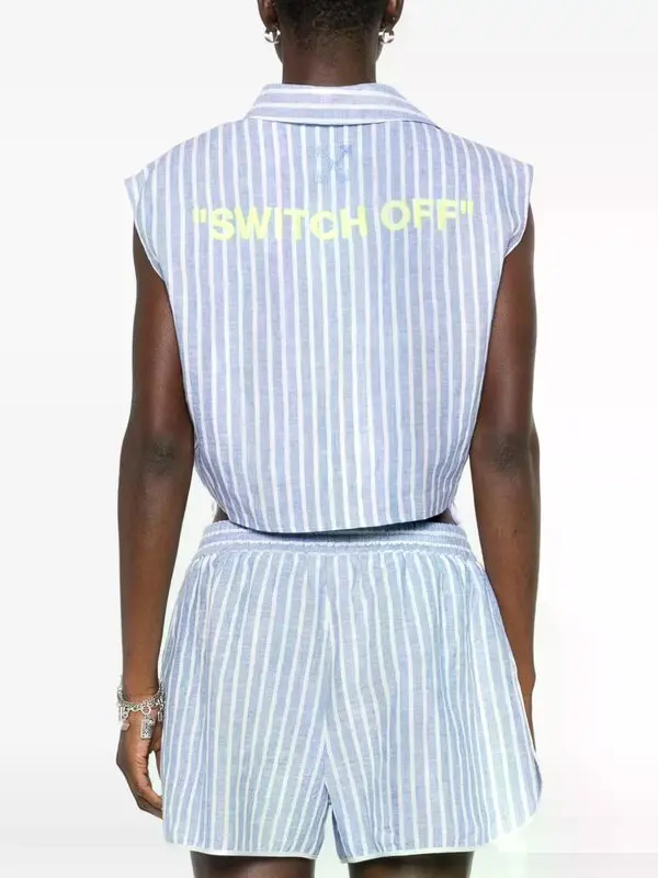 Off-White Striped Tank Top