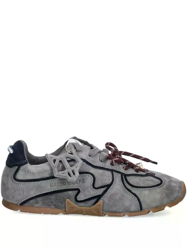 NAKED WOLFE Adored Appliqué Sneakers - Grey
