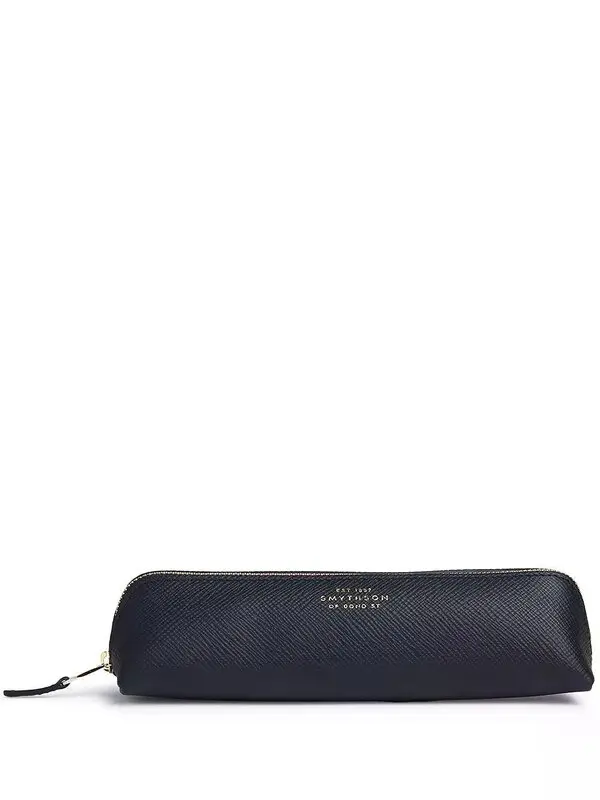 Smythson Panama Pencil Case - Blue
