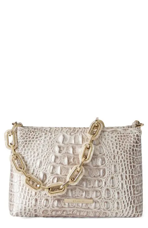 Brahmin Mod Lorelei Croc Embossed Leather Shoulder Bag - Pristine Melbourne