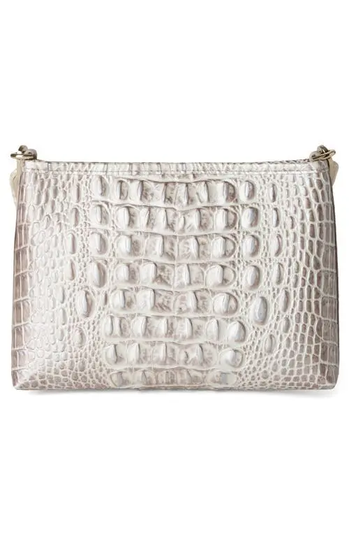Brahmin Mod Lorelei Croc Embossed Leather Shoulder Bag