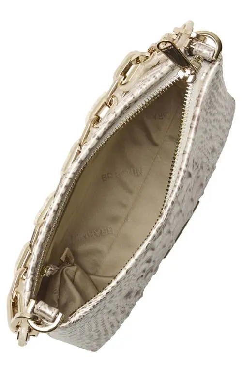 Brahmin Mod Lorelei Croc Embossed Leather Shoulder Bag