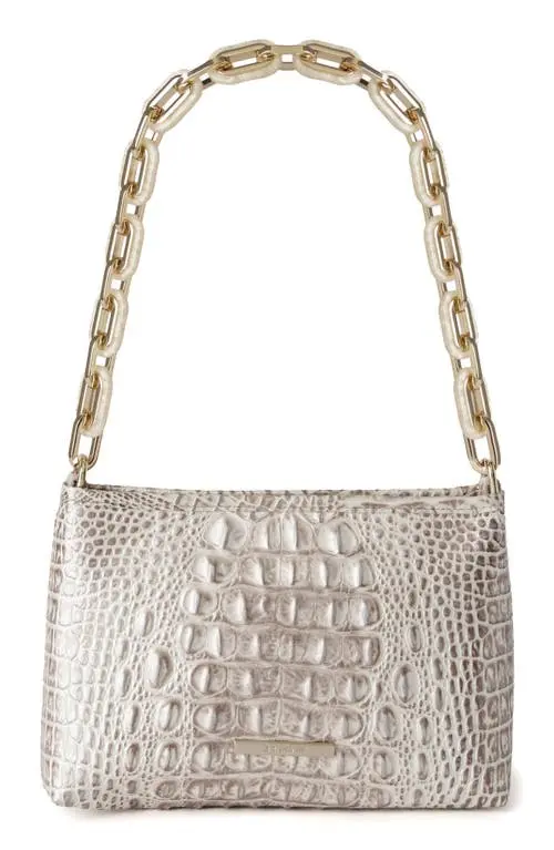 Brahmin Mod Lorelei Croc Embossed Leather Shoulder Bag