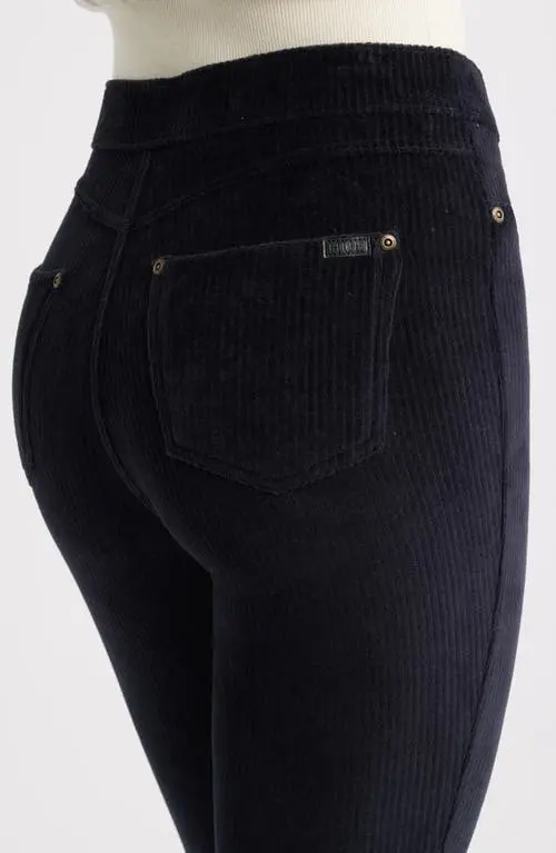 Hue Classic Stretch Corduroy Leggings - Black