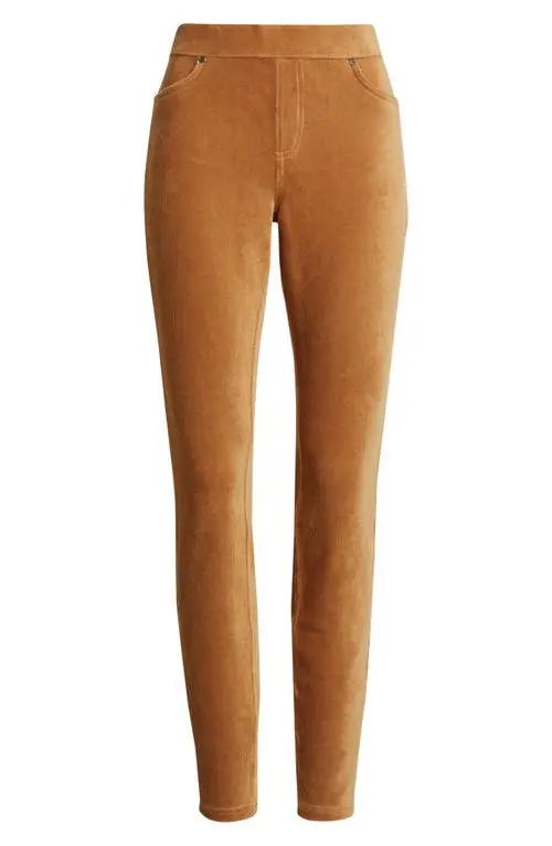 Hue Classic Stretch Corduroy Leggings - Camel