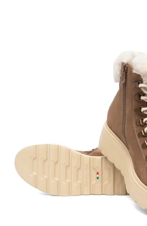 NEROGIARDINI Faux Shearling Hiker Boots