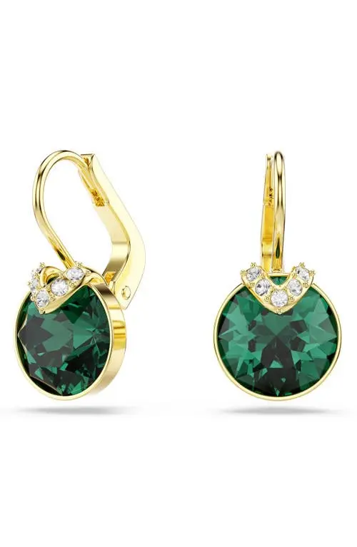 SWAROVSKI Bella Crystal Drop Earrings - Green/gold