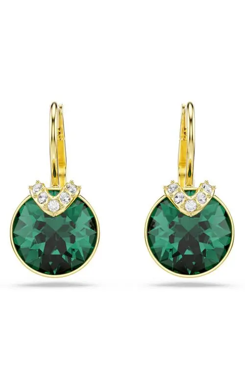 SWAROVSKI Bella Crystal Drop Earrings - Green/gold