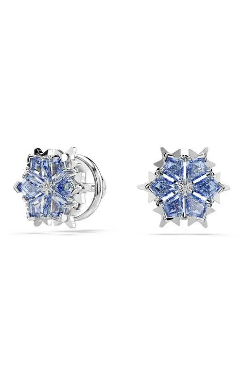 SWAROVSKI Magic Snowflake Stud Earrings - Blue