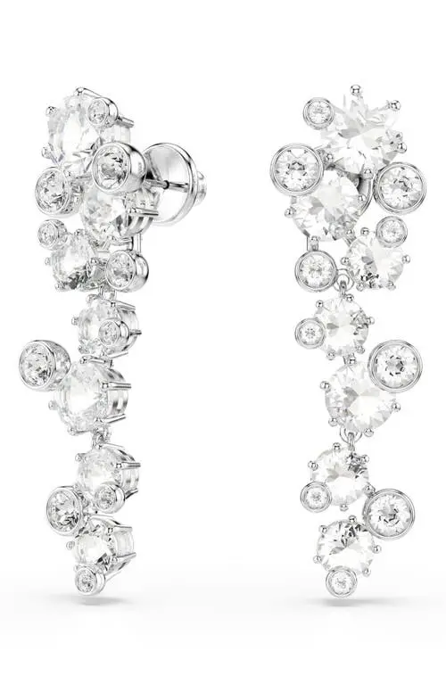 SWAROVSKI Constella Crystal Drop Earrings - White/silver