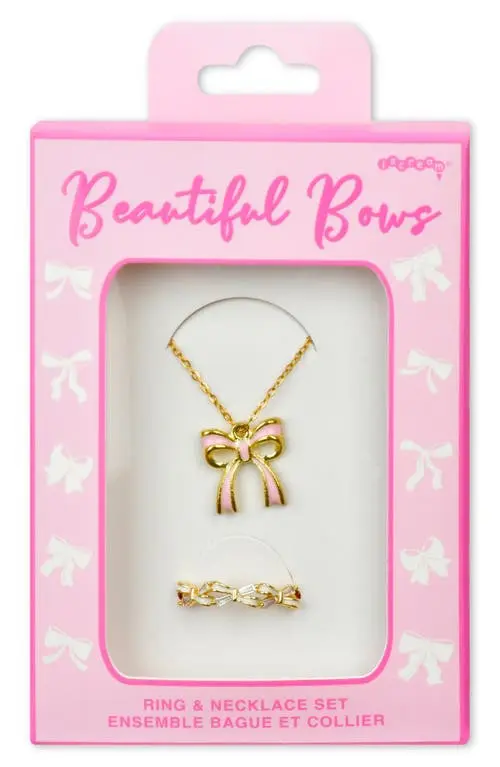 ISCREAM Bows Ring And Necklace Set