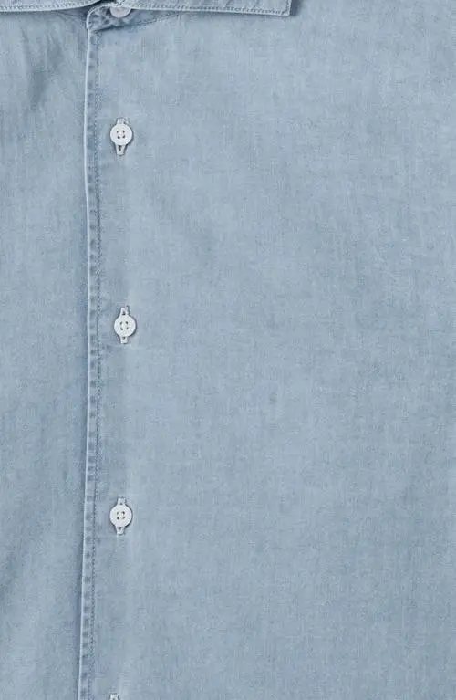 REISS Draper Cotton Denim Button-up Shirt