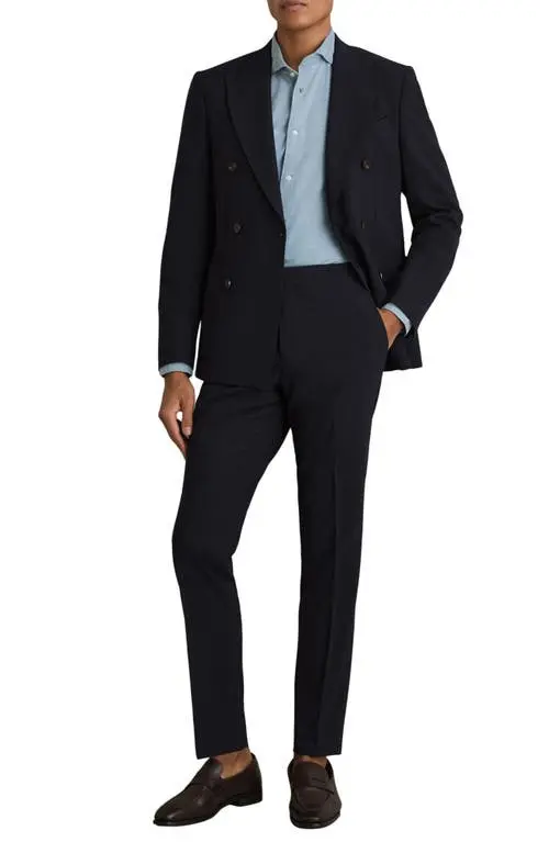REISS Draper Cotton Denim Button-up Shirt