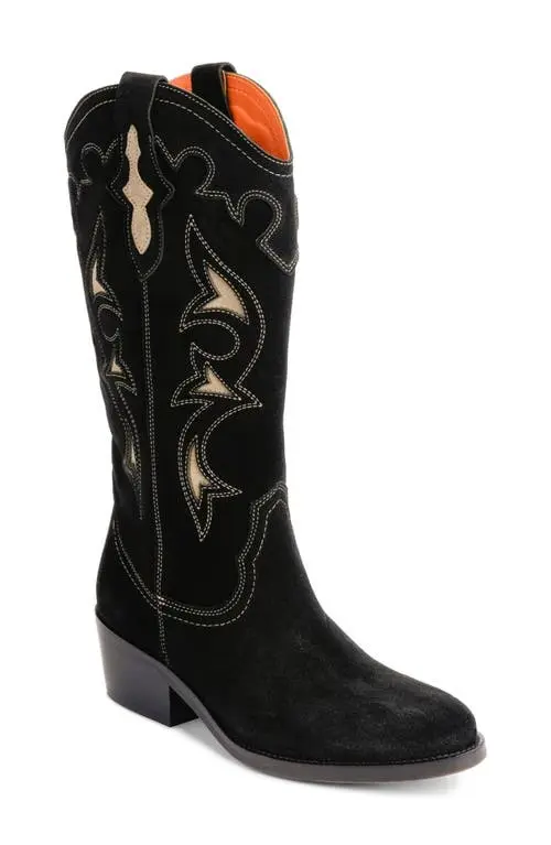 Penelope Chilvers Jolene Paloma Western Boot - Black/bone