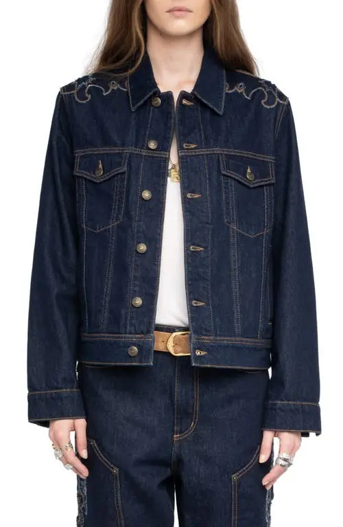 Zadig&Voltaire Bases Western Denim Jacket - Brut