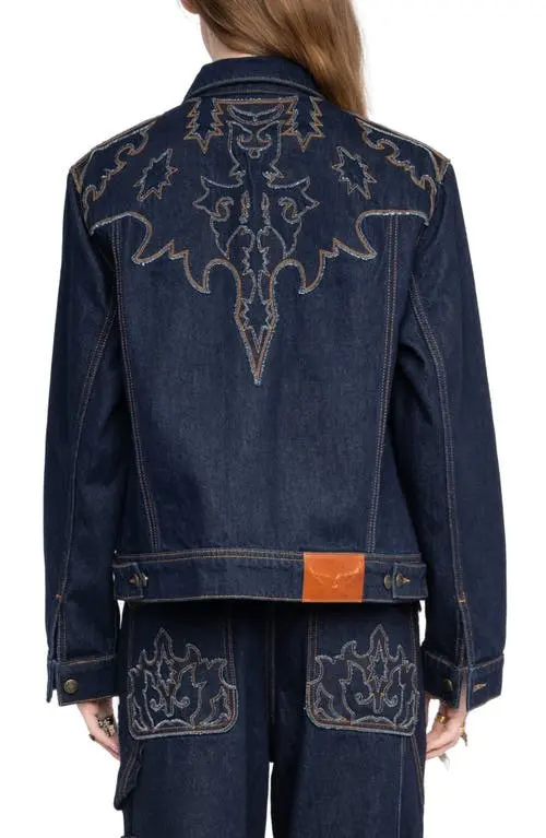 Zadig&Voltaire Bases Western Denim Jacket - Brut
