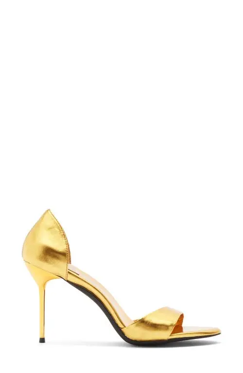 Jeffrey Campbell Cheat Code Stiletto Sandal - Dark Gold Metallic