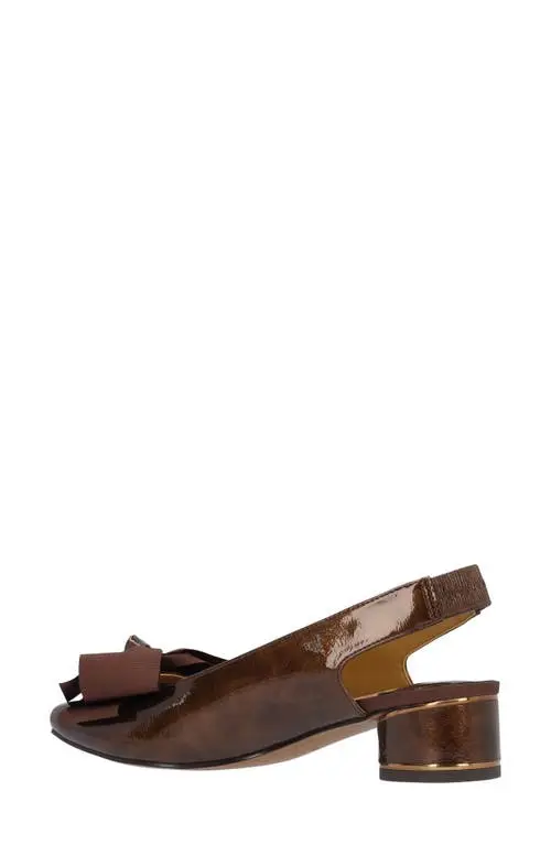 J. Reneé Lazure Slingback Pumps - Bronze