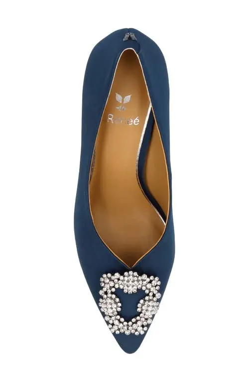 J. Reneé Ezara Pointed Toe Pumps - Navy