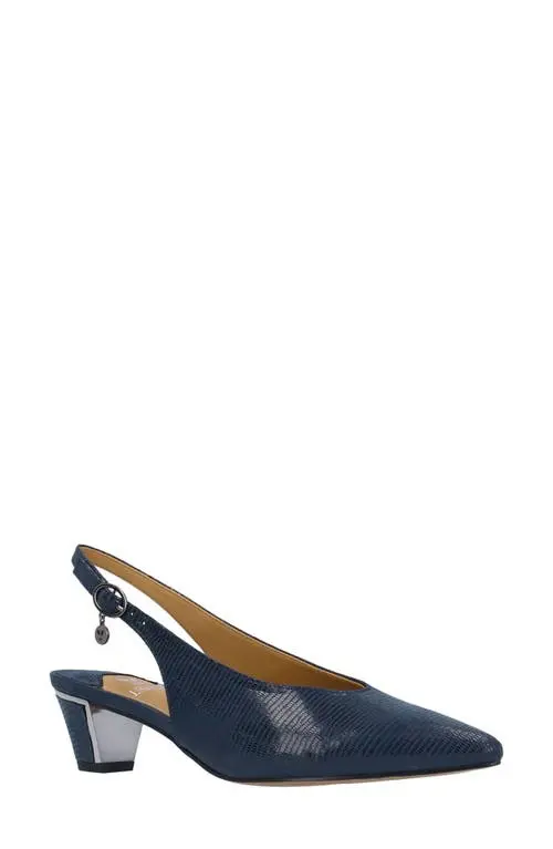 J. Reneé Darra Slingback Pointed Toe Pump - Navy