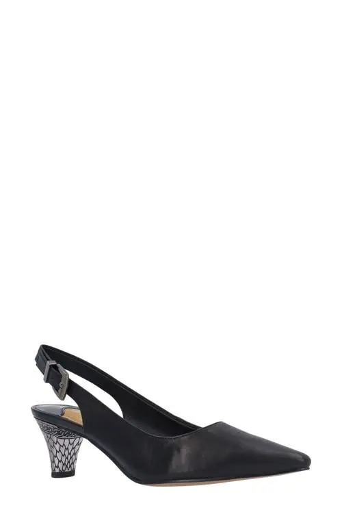 J. Reneé Mayetta Slingback Pointed Toe Pump - Black