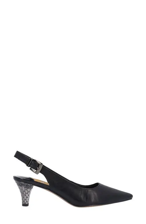 J. Reneé Mayetta Slingback Pointed Toe Pump - Black