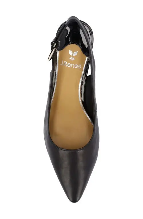 J. Reneé Mayetta Slingback Pointed Toe Pump - Black