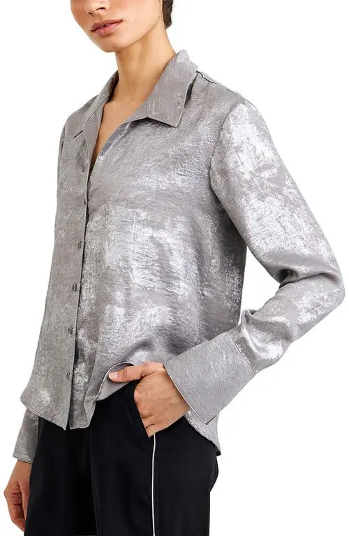 Bella Dahl Metallic Button-up Shirt
