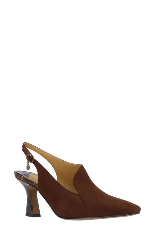 J. Reneé Prissy Slingback Pumps - Chocolate