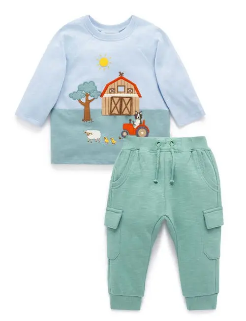 PUREBABY Farm Life Tee Set