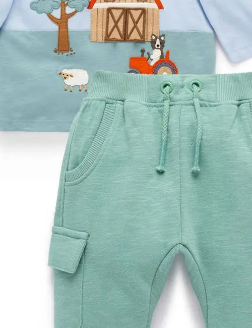 PUREBABY Farm Life Tee Set