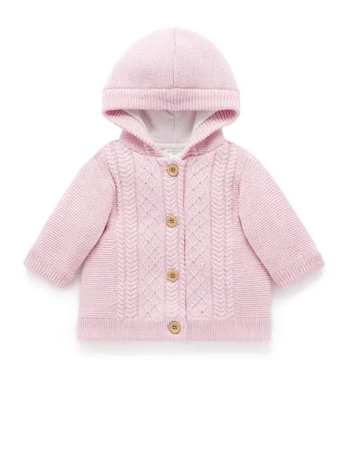 PUREBABY Cable Knit Padded Jacket