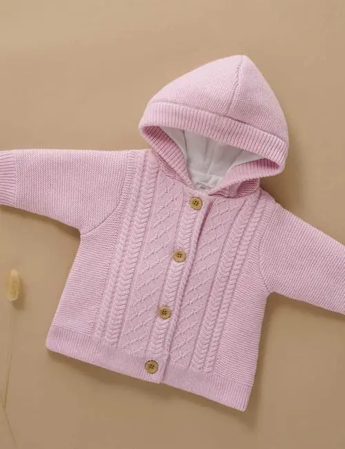 PUREBABY Cable Knit Padded Jacket