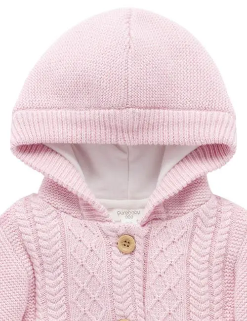 PUREBABY Cable Knit Padded Jacket