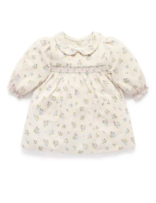 PUREBABY Floral Smocked Dress