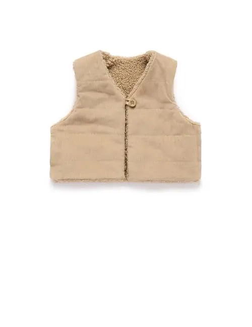 PUREBABY Shearling Reversible Vest