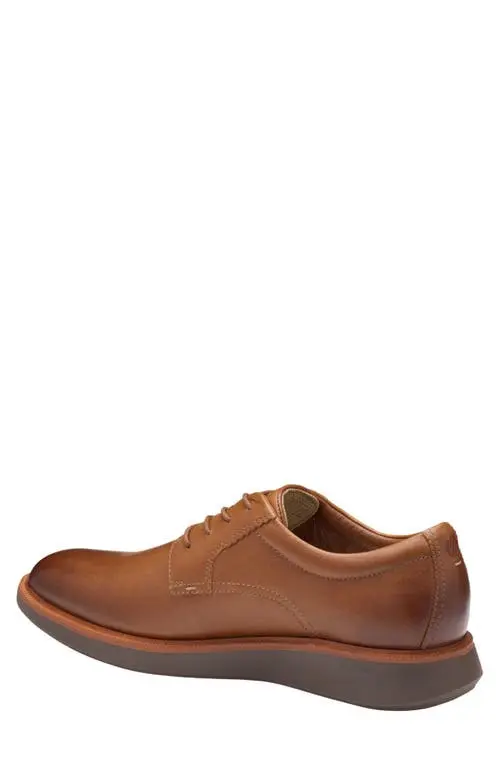 Johnston & Murphy Parker Waterproof Plain Toe Derby - Tan Waterproof Full Grain