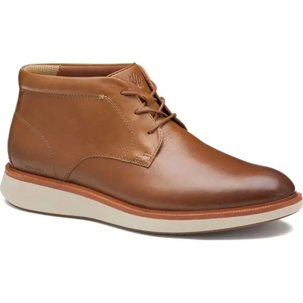 Johnston & Murphy Parker Waterproof Chukka Boot - Brown Waterproof Full Grain