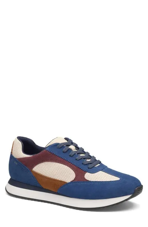 Johnston & Murphy Chase Perforated Sneaker - Blue Multi Suede