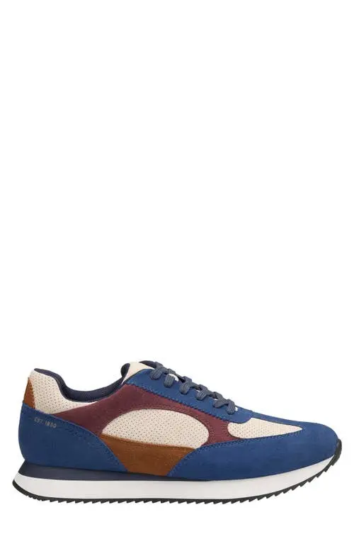 Johnston & Murphy Chase Perforated Sneaker - Blue Multi Suede