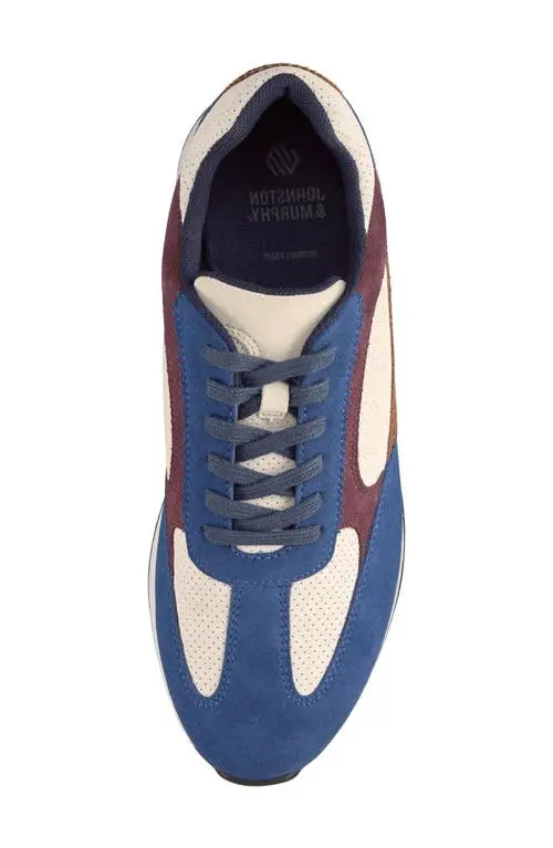 Johnston & Murphy Chase Perforated Sneaker - Blue Multi Suede