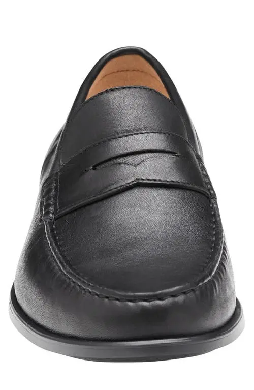 Johnston & Murphy Harrison Penny Loafer - Black Glove Leather