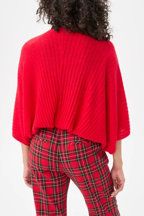 Trina Turk Tie-front Merino Wool Pullover