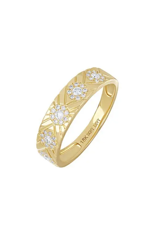 Bony Levy Cleo Diamond Stacking Ring - 18k Yellow Gold