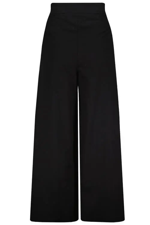 BISHOP + YOUNG Wide Leg Trousers - Black