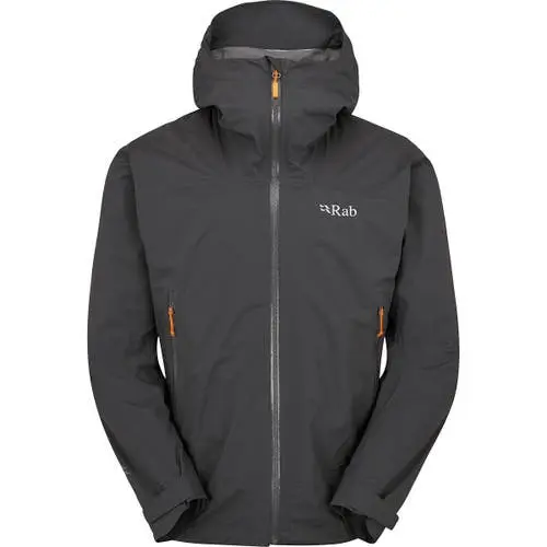 RAB Downpour Light Jacket Hooded, Waterproof, Windproof - Anthracite