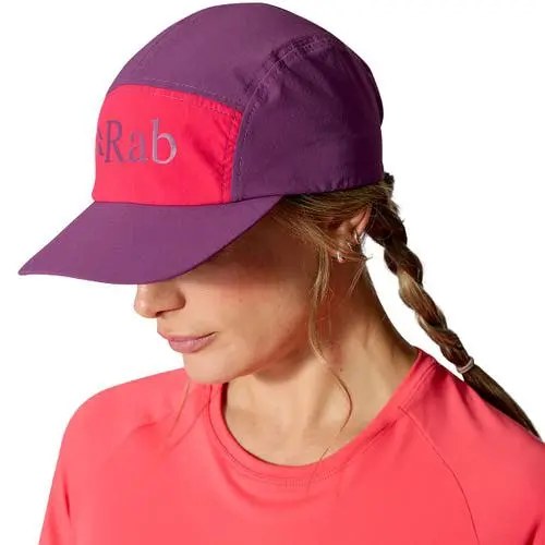 RAB Talus 5-panel Cap - Plum/watermelon